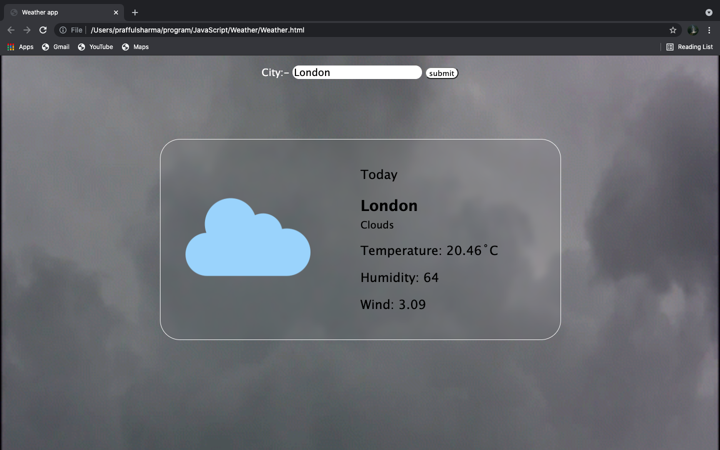 GitHub - Praffulsharma121/Weather-Web-App