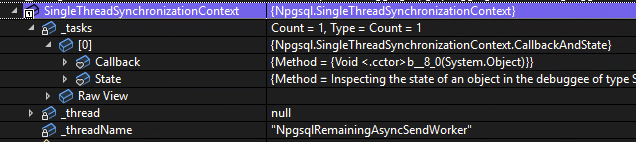 Deadlock/hung at NpgsqlDataReader.Cleanup · Issue #4465 · npgsql/npgsql · GitHub