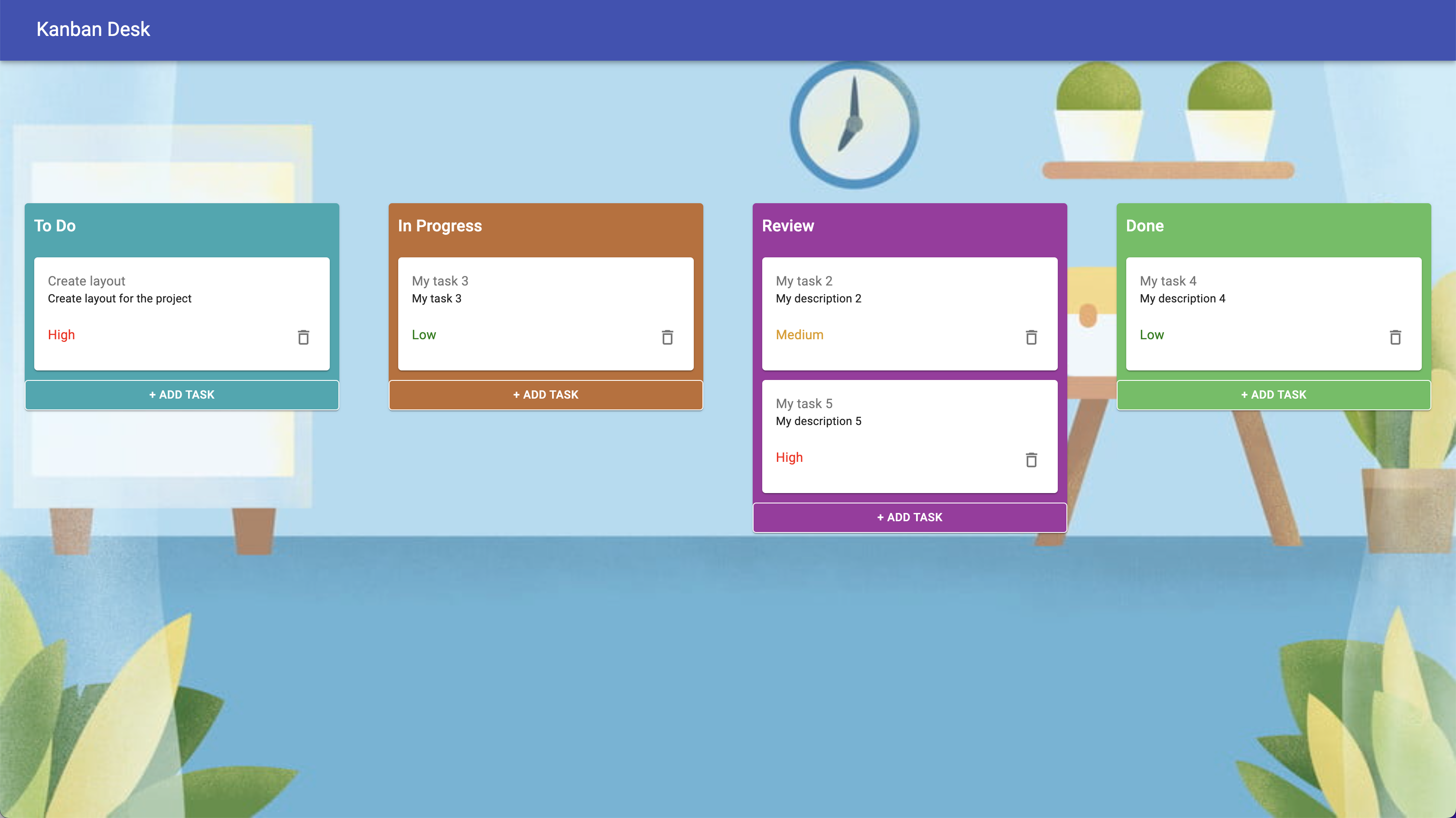 GitHub - Nina0295/kanban-desk: Pet-project where used the CRUD ...