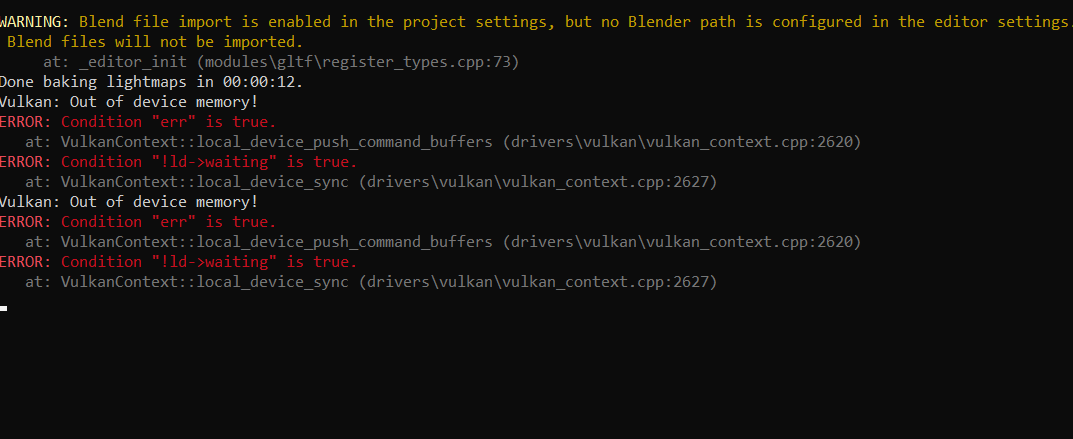 Baking Lights breaks godot when using Denoiser · Issue #84664 · godotengine/godot · GitHub