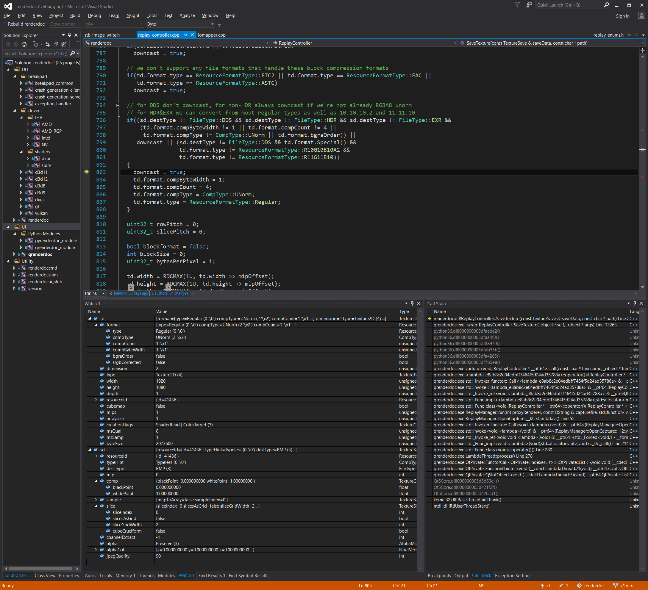 DX11: cannot save one-channel regular texture as-is · Issue #1124 · baldurk/renderdoc · GitHub