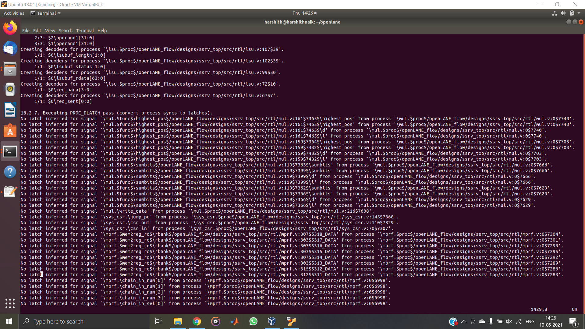 no latch inferred for signal · Issue #434 · The-OpenROAD-Project/OpenLane · GitHub