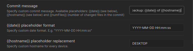 [Bug]: {{hostname}} turns into gibberish · Issue #182 · Vinzent03/obsidian-git · GitHub