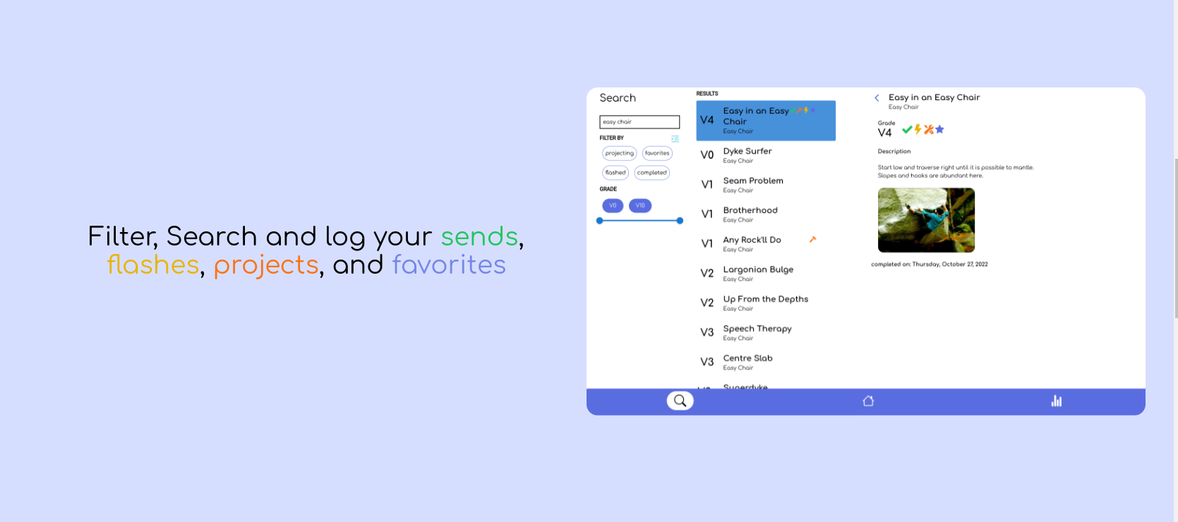 GitHub - VincentHChoy/climbr: Log all your sends from Marc Bourdon's ...