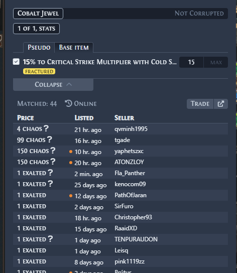 Unable to include fractured mod in item search with other mods · Issue #675 · SnosMe/awakened ...