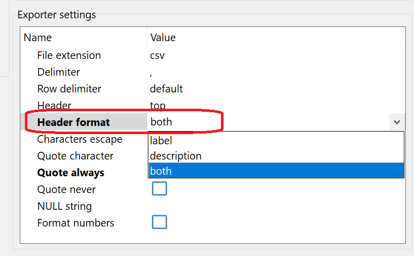 DB2 CSV Export - header with field description metadata · Issue #12220 · dbeaver/dbeaver · GitHub