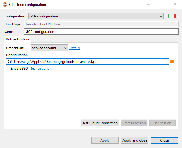 Google Cloud support · Issue #12581 · dbeaver/dbeaver · GitHub