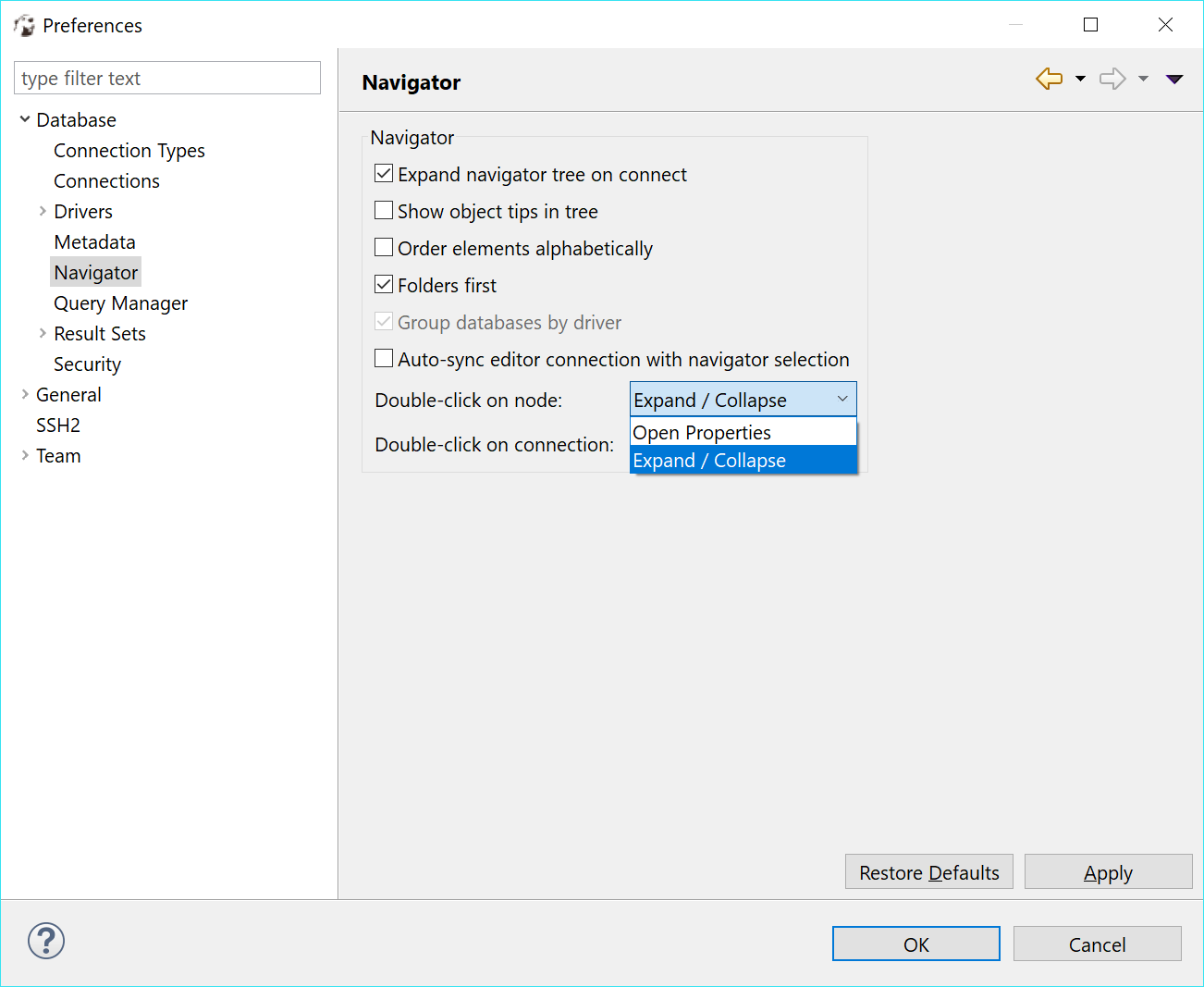 Double clicking a table name on v4.2.1 no longer opens the table in a ...
