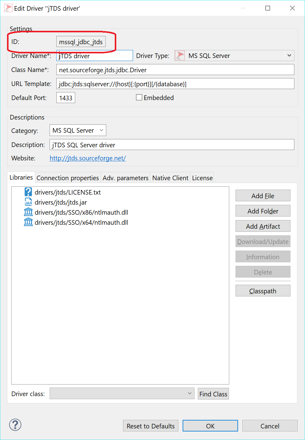 Create connection from command line "-con" parameter generate Meta ...