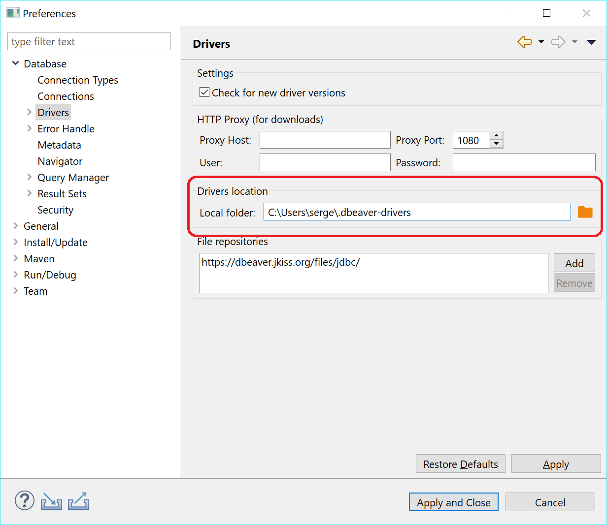 Sharing drivers on multi user systems · Issue #3858 · dbeaver/dbeaver ...