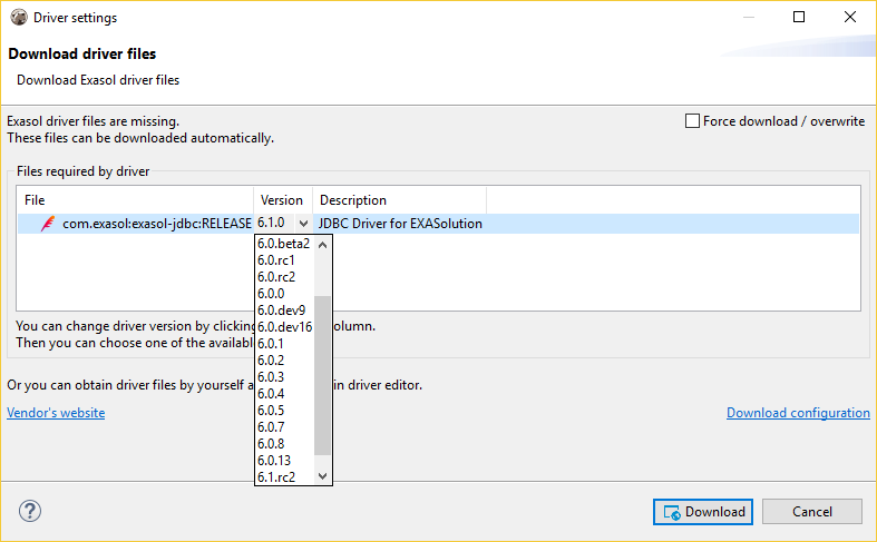 Exasol Driver not working · Issue #4830 · dbeaver/dbeaver · GitHub