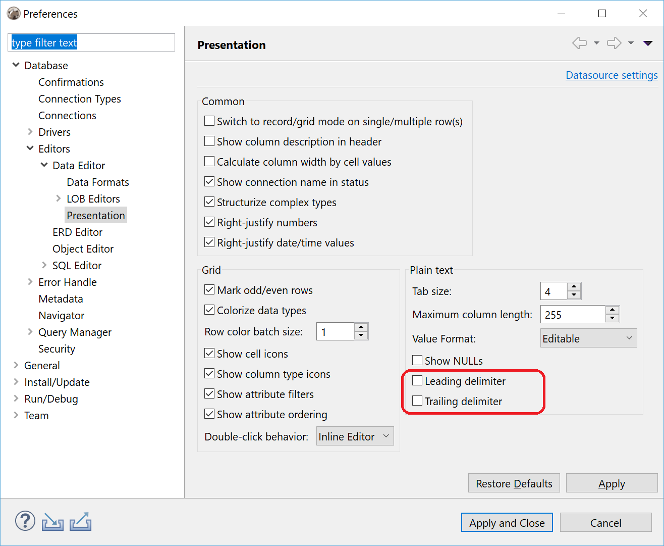 Formatting the Plain Text View · Issue #5054 · dbeaver/dbeaver · GitHub