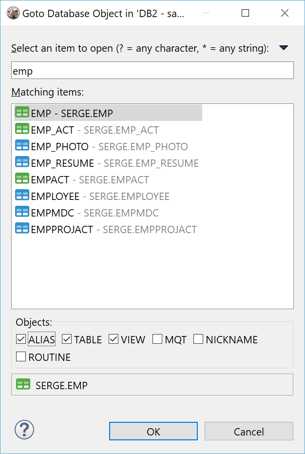 Select object types to search for in Goto Database Object · Issue #5036 ...