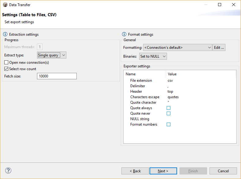 Data export: fetch size configuration · Issue #5619 · dbeaver/dbeaver ...