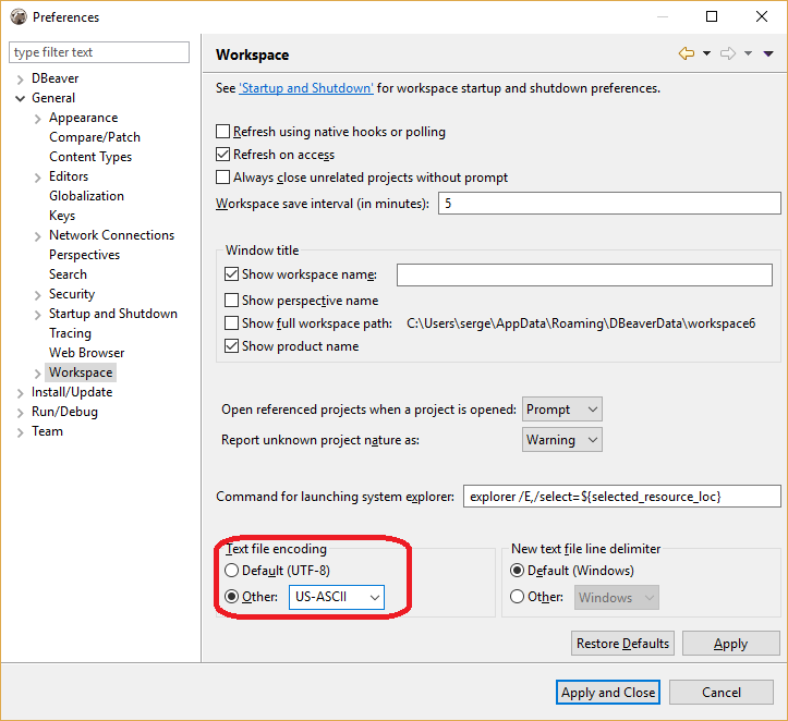 file enconding ansi not supported · Issue #7453 · dbeaver/dbeaver · GitHub
