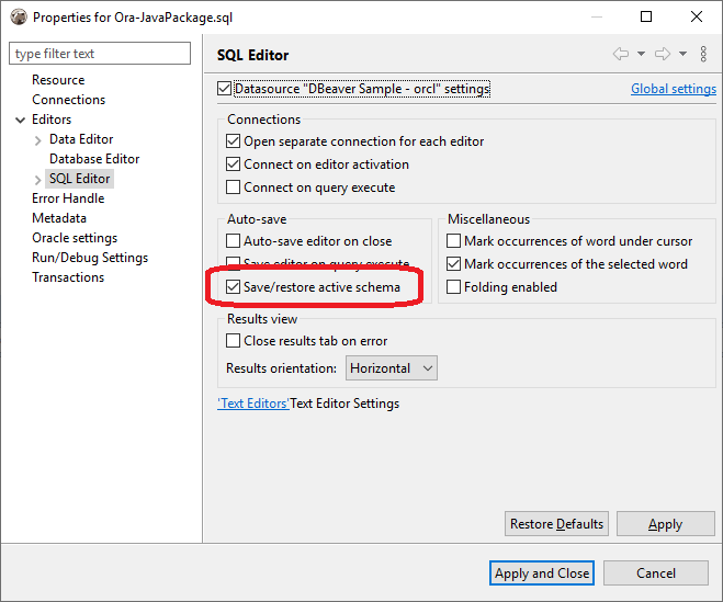 Schema Setup Problem When Connecting To Databaseoracle · Issue 7899 1231