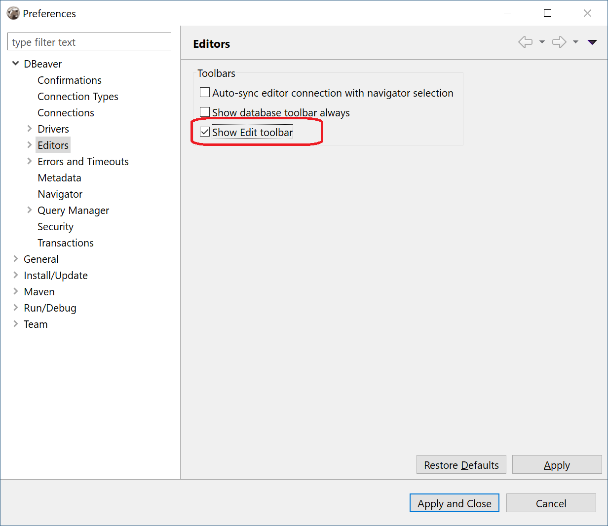 Cannot enable any Editor toolbar buttons. · Issue #7868 · dbeaver ...