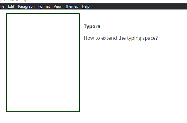 Extend typora typing space · Issue #3684 · typora/typora-issues · GitHub