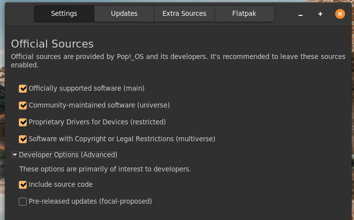 [Repoman] No option for select regional mirror servers and unable to disable 'include source ...