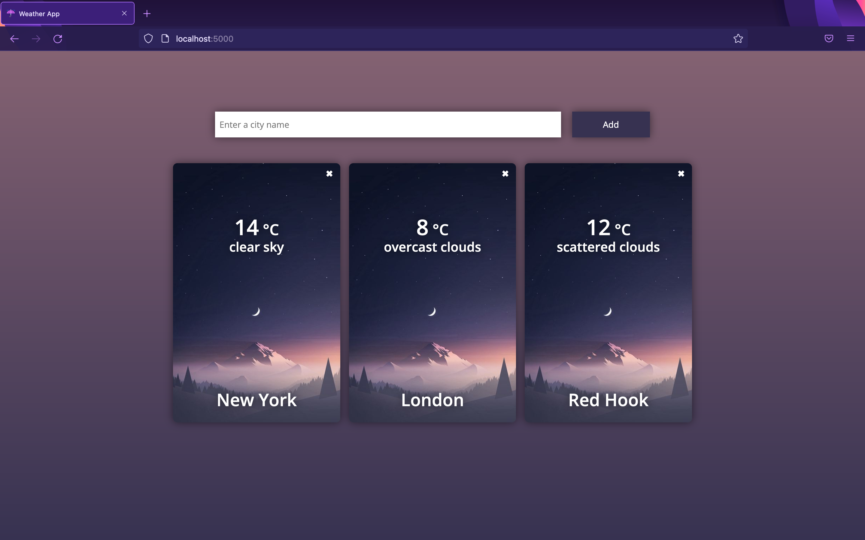 GitHub - PeteyLumpkins/Weather-App: A simple web application I made ...