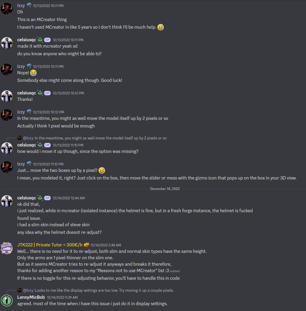 MCreator Breaks 3d modeling rendering with Entities of different shapes · Issue #3407 · MCreator ...