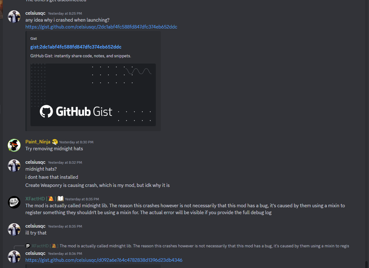 Using Mixins where you shouldnt causing potential crashes 1.19.2 · Issue #31 · TeamMidnightDust ...