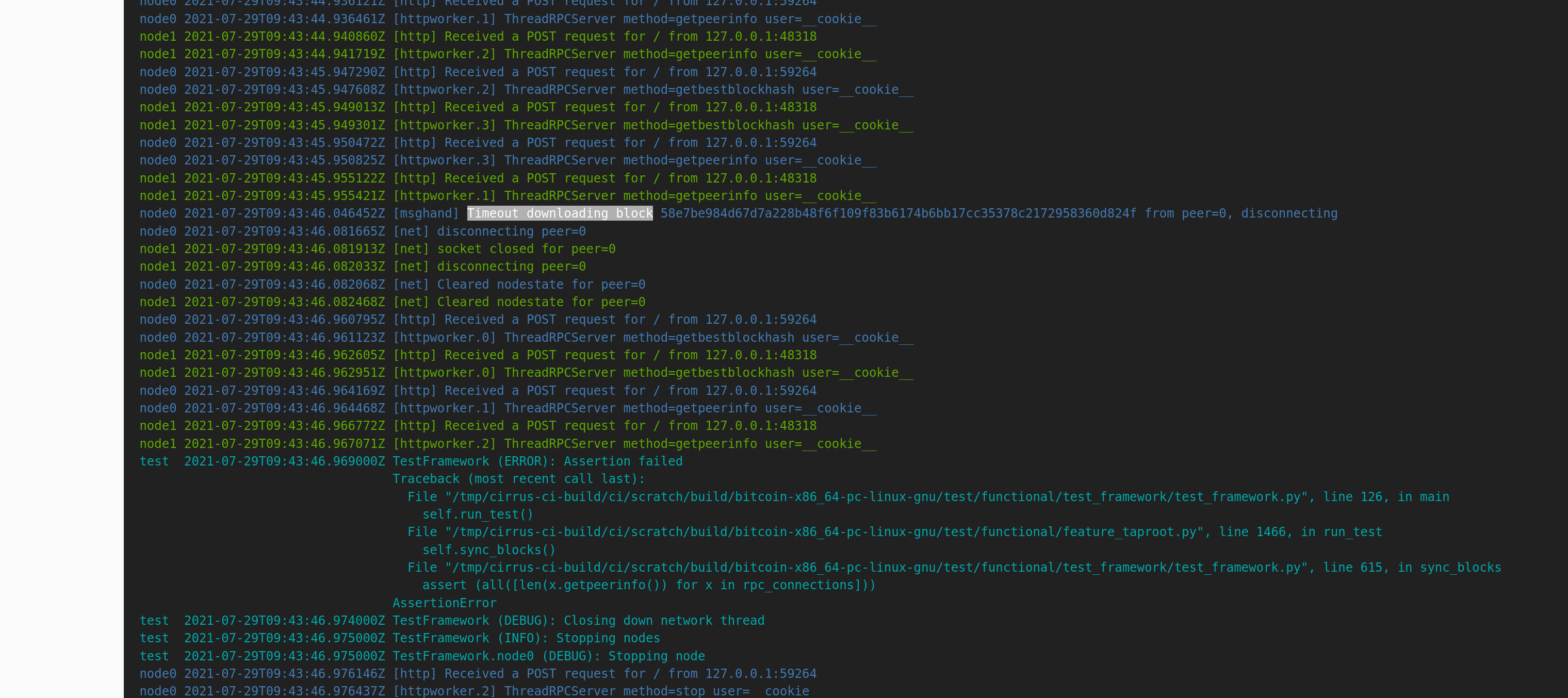 [0.21] test: assertion failed in feature_taproot.py · Issue #22581 ...