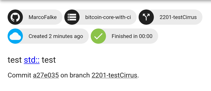 Commit title renders as ` ` · Issue #421 · cirruslabs/cirrus-ci-web ...