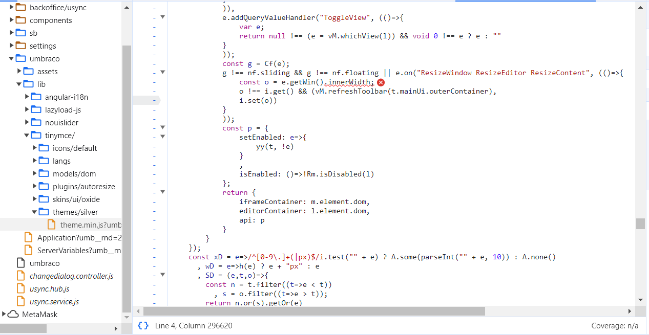 Rich Text Editor Js Error Preventing The Editor From Showing Up In The Backoffice On Server
