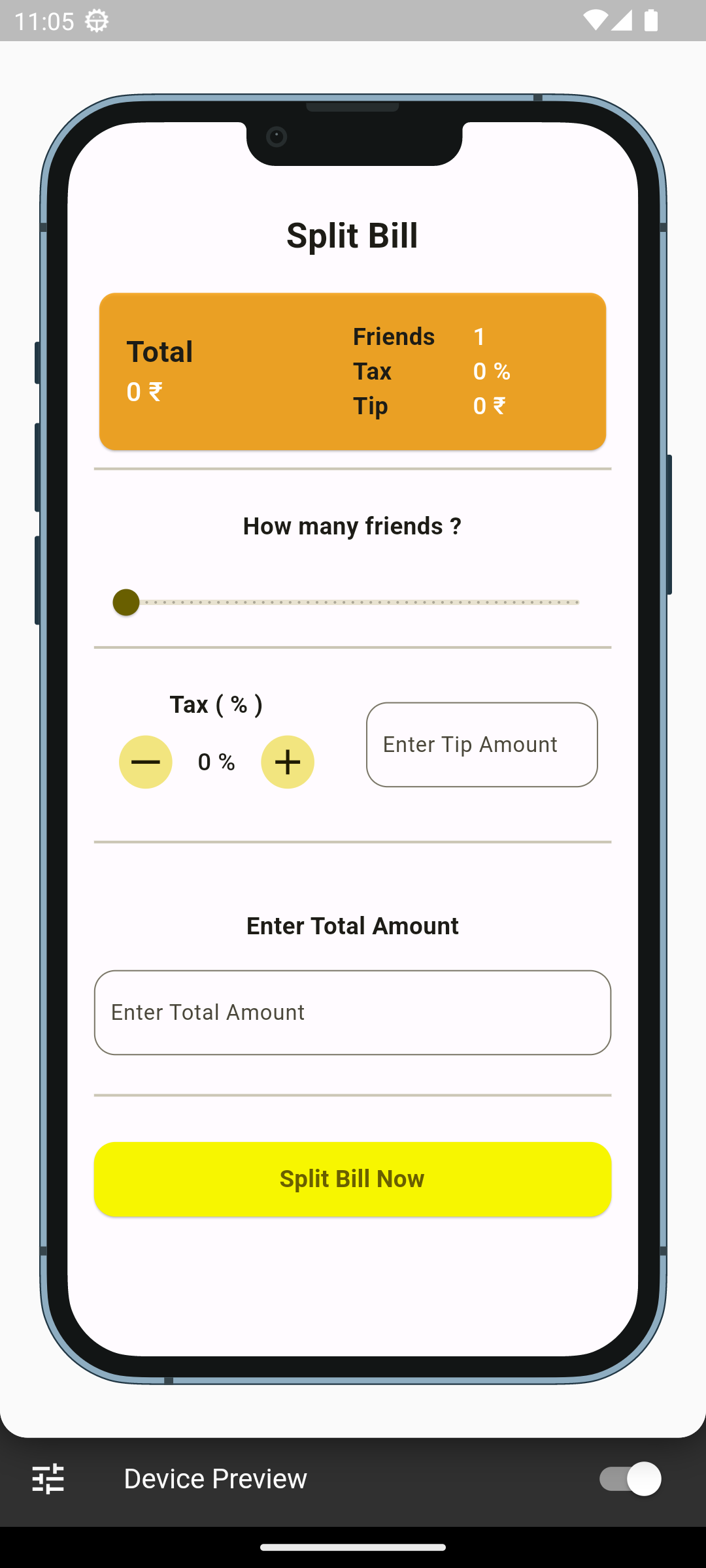 GitHub - Rahul-Sharma-Github/Bill_Splitter_App: Bill Splitter App