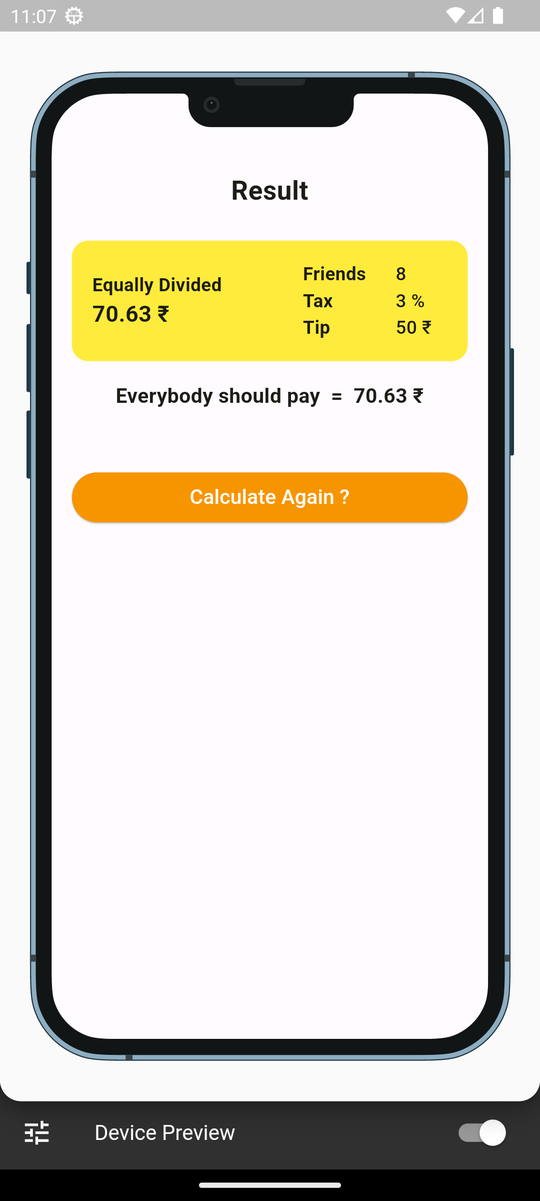 GitHub - Rahul-Sharma-Github/Bill_Splitter_App: Bill Splitter App