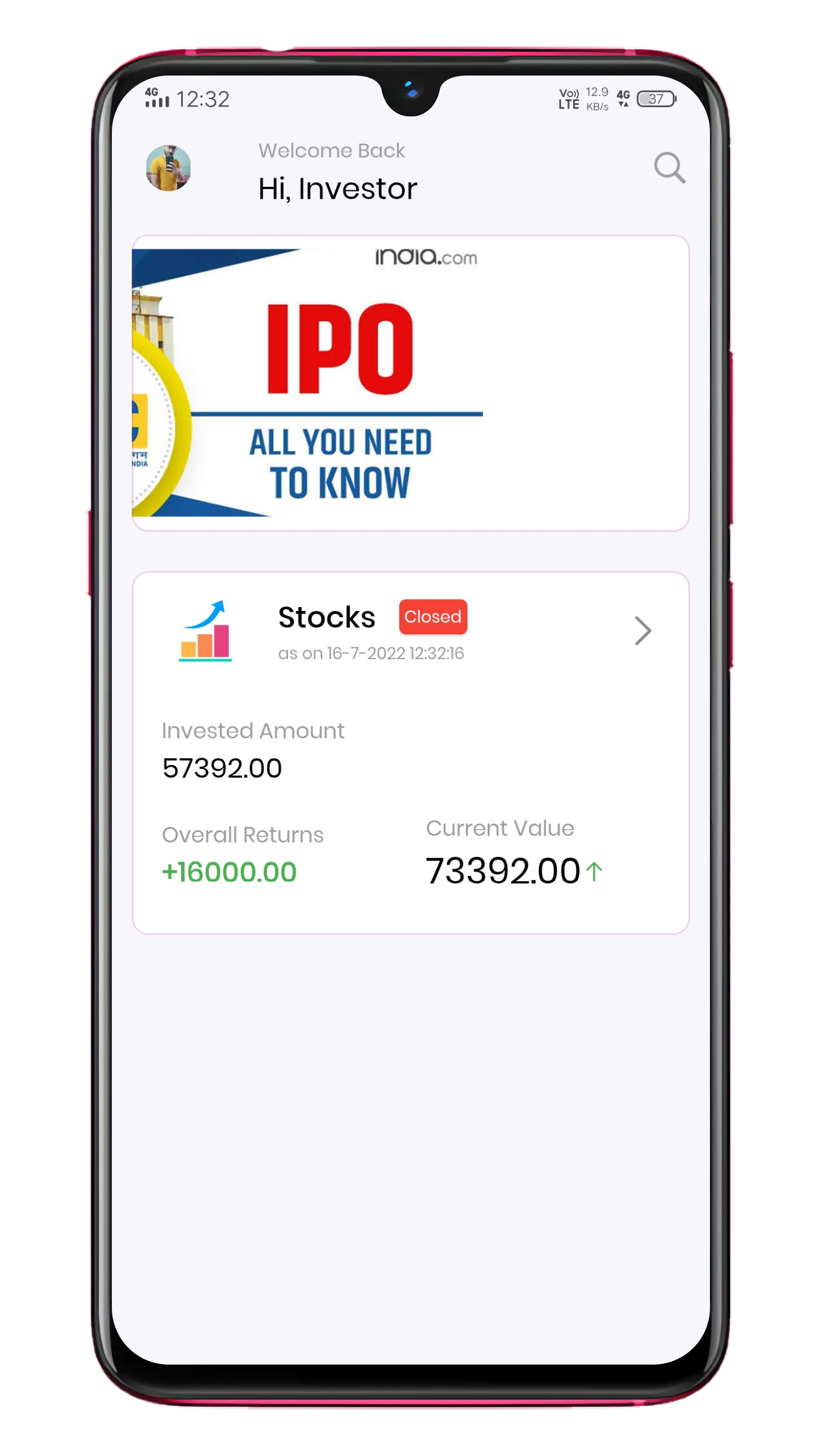 GitHub - Divyang-Kanani/Bharat-Money: Stock Market Clone Mobile Application