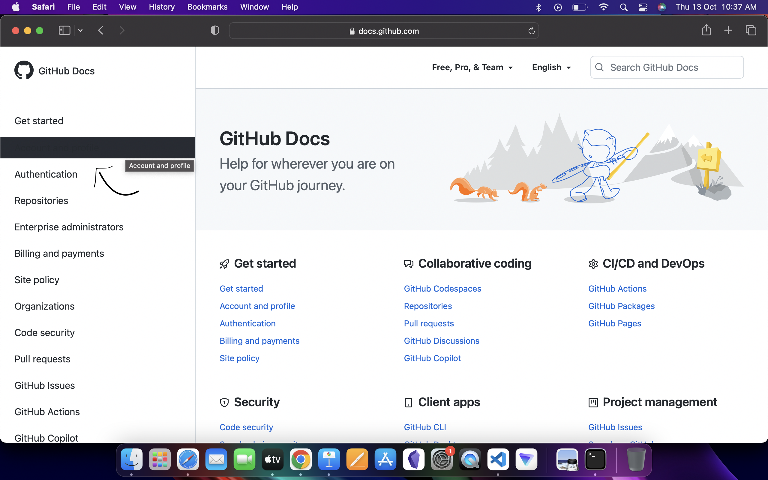Hovering over the items of sidebar blacks out the written text. · Issue #21310 · github/docs ...