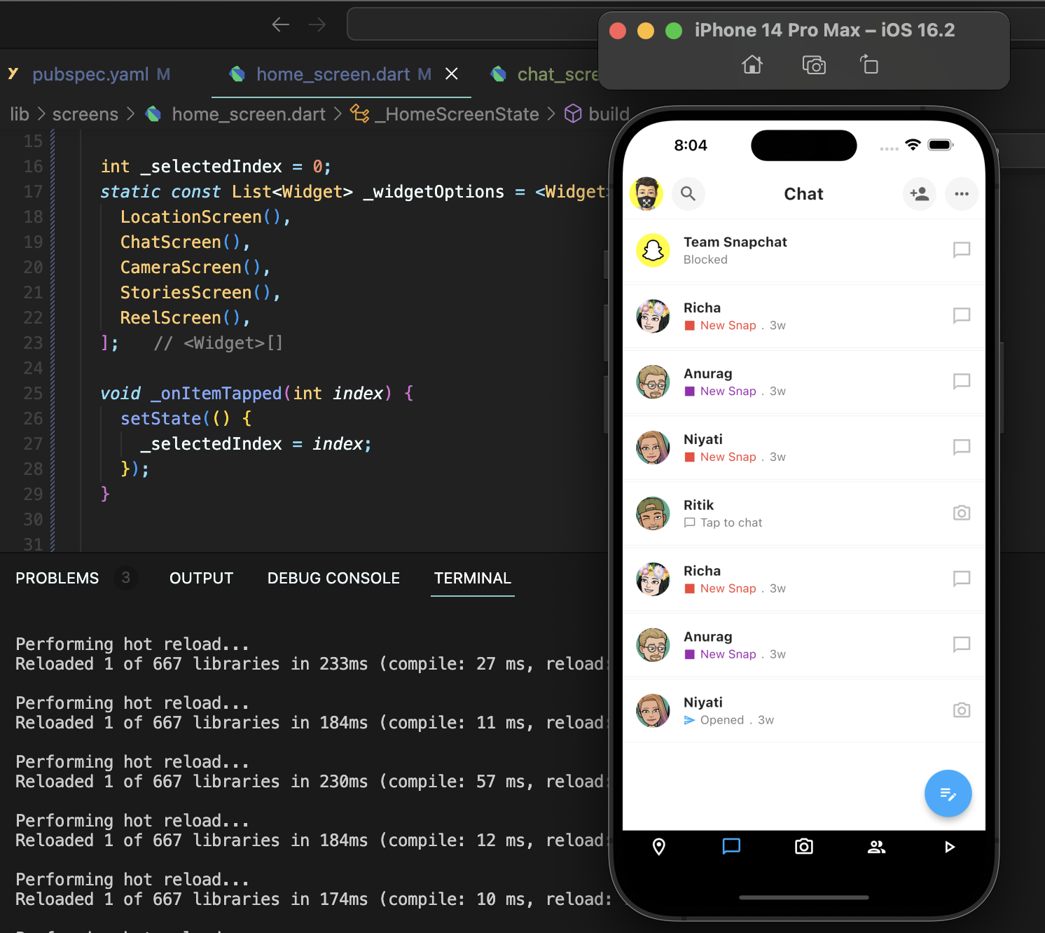 GitHub - tusharkhatriofficial/snapchat_UI_clone