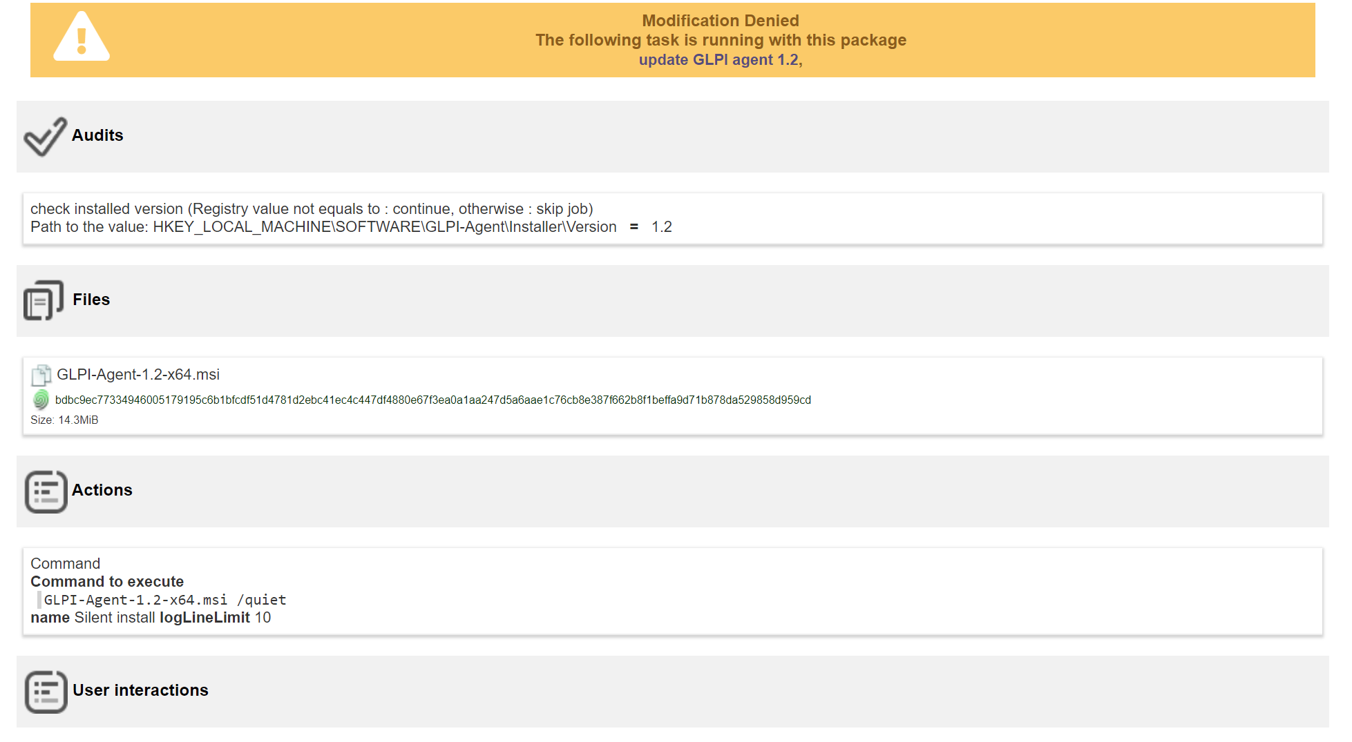 Update GLPI agent from version 1.1 to version 1.2 using deploy functionality (FI) · Issue #125 ...
