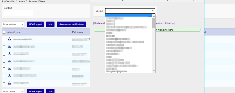 ACL: user with restricted access can see all users on configuration>users->contacts->view ...