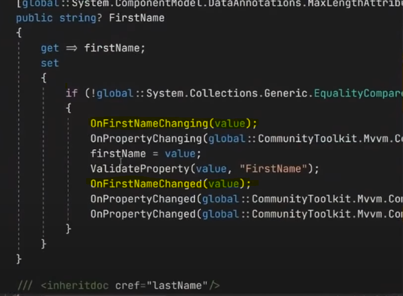 OnChanged + OnChanging method generators · Issue #209 · CommunityToolkit/dotnet · GitHub