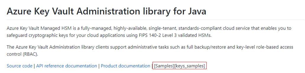 Keyvault Administration Readme issues · Issue #20243 · Azure/azure-sdk-for-java · GitHub