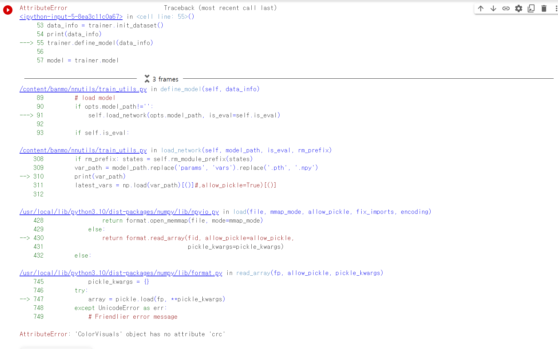 some problem with colab demo · Issue #55 · facebookresearch/banmo · GitHub