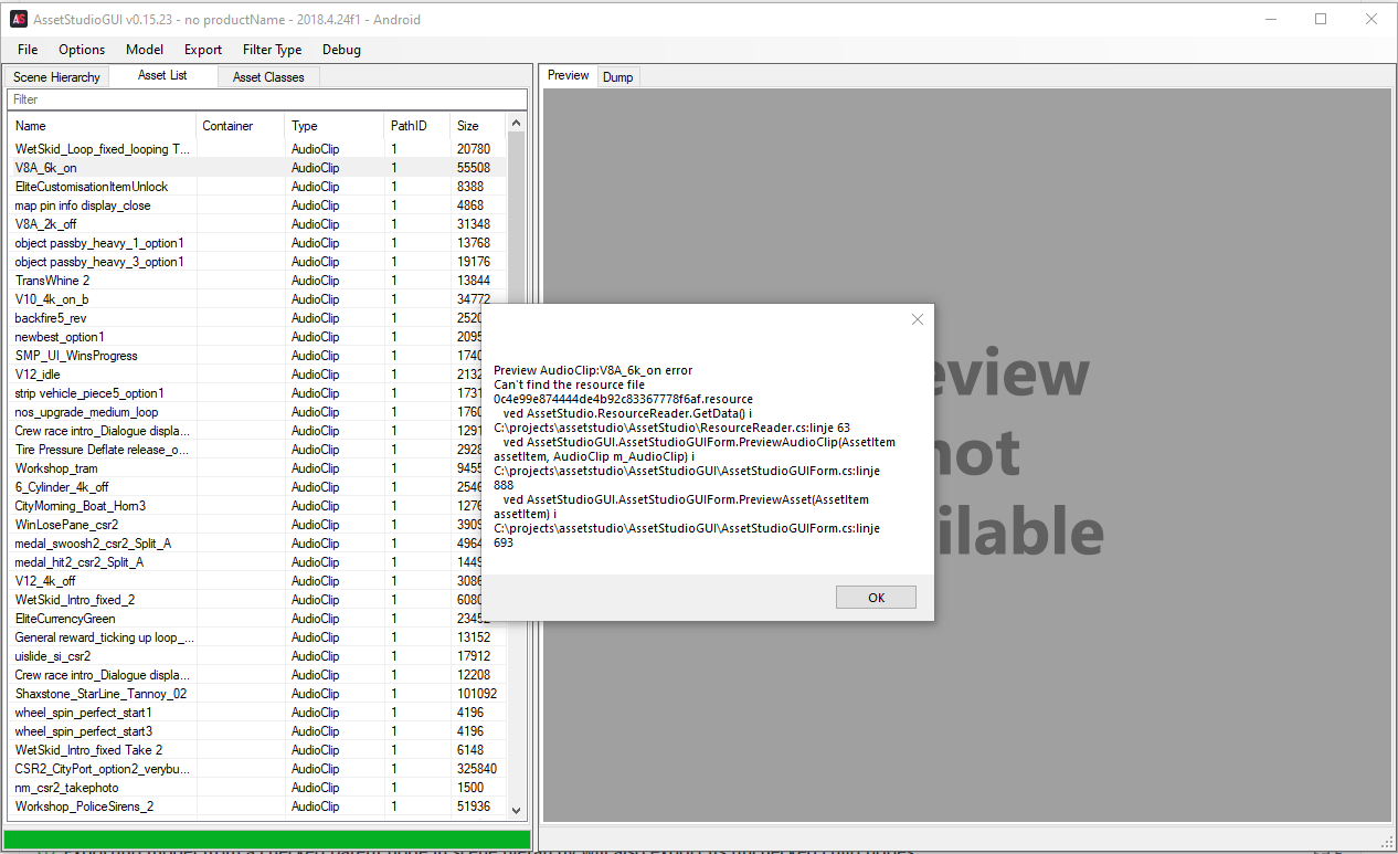 AudioClip: Can't find the resource file · Issue #623 · Perfare/AssetStudio · GitHub