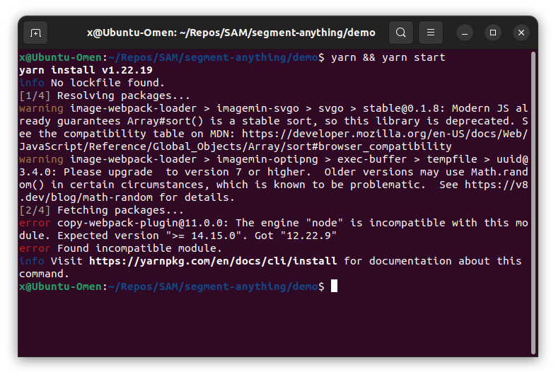 Need some help with the offline web-demo · Issue #448 · facebookresearch/segment-anything · GitHub