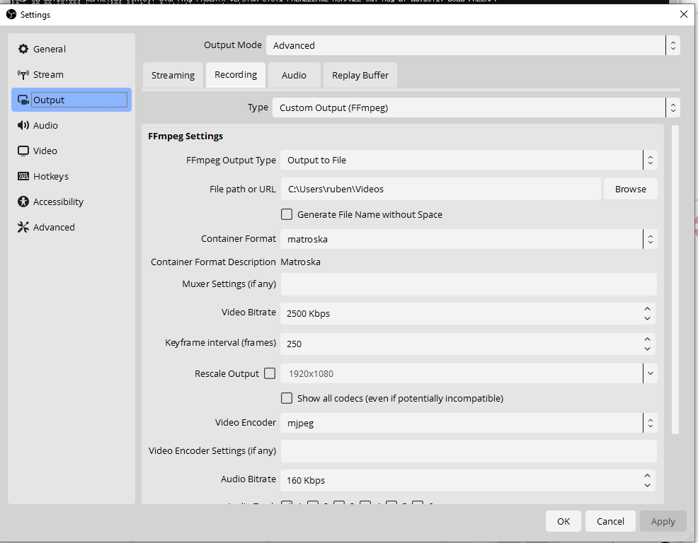 Replay Buffer Missing in Advanced Mode · Issue #4948 · obsproject/obs-studio · GitHub