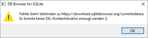 Error msg at start · Issue #2198 · sqlitebrowser/sqlitebrowser · GitHub