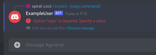 [accessibility] show error message in chat instead of locking up ...