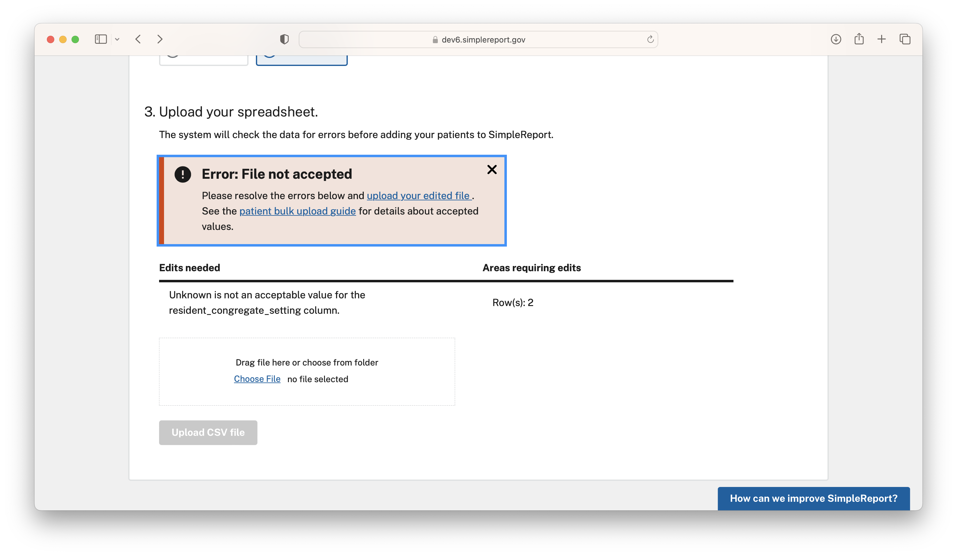 Patient Bulk Upload File Validations Should Match Documentation · Issue 5456 · Cdcgovprime