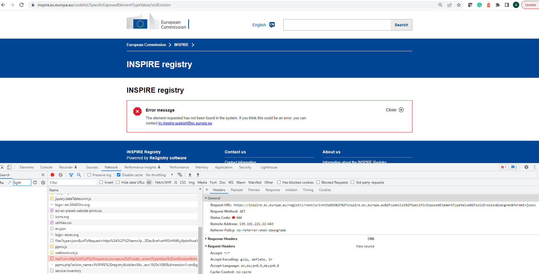 Incorrect status code when accessing a page that does not exist · Issue #242 · ec-jrc/re3gistry ...