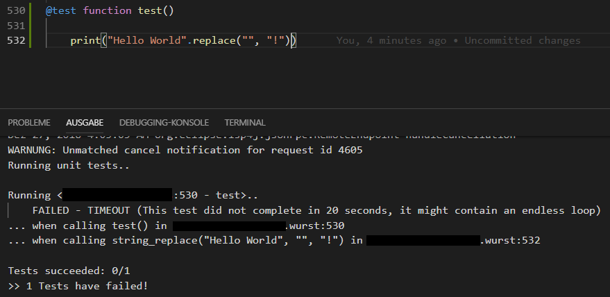 string.replace results to endless loop if param oldSubstring is empty · Issue #166 · wurstscript ...