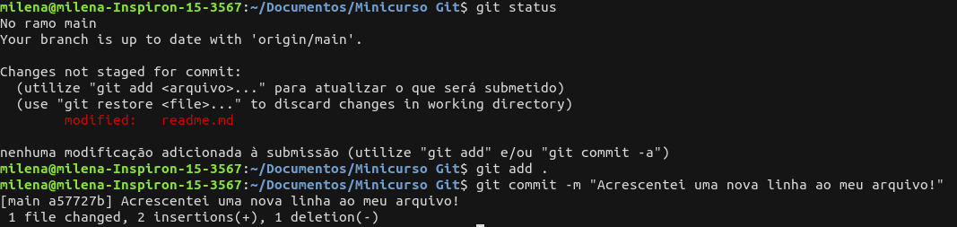 GitHub - milenacrios/MiniCurso-Git-e-GitHub: Repositório criado a fim de expor os conteúdos ...