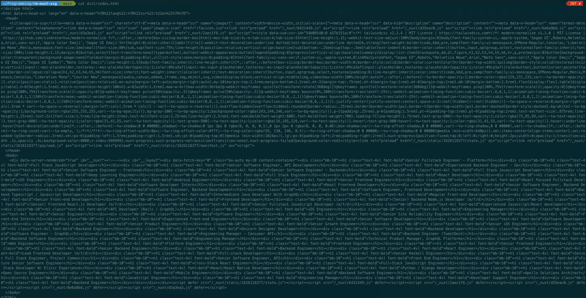 Nuxt Not Generating Static Content On Yarn Generate · Issue 9547 · Nuxtnuxt · Github 