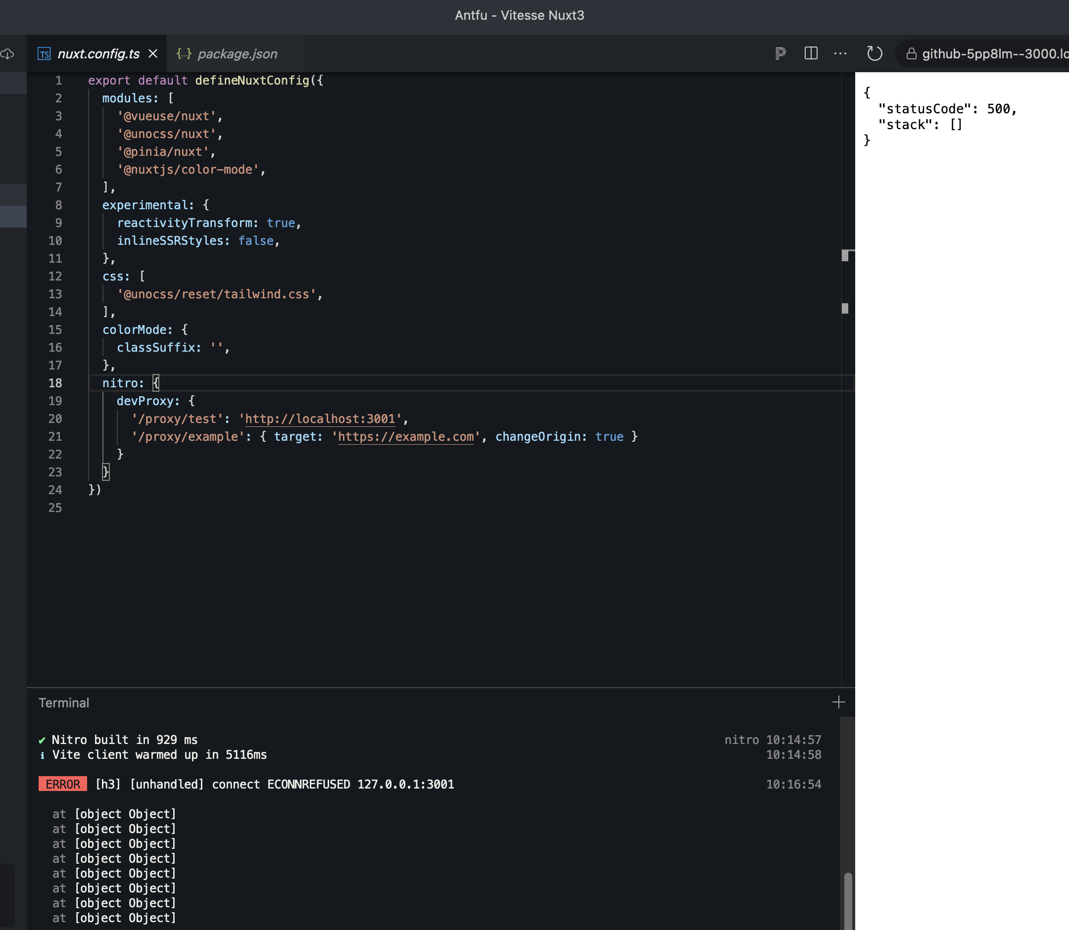 New Nitro Devproxy Not Working · Issue 15388 · Nuxt Nuxt · Github